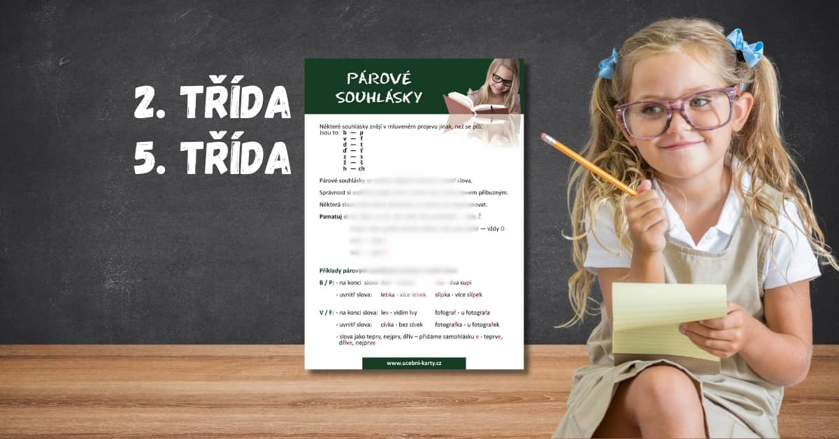 Párové souhlásky / UČEBNÍ-KARTY.CZ